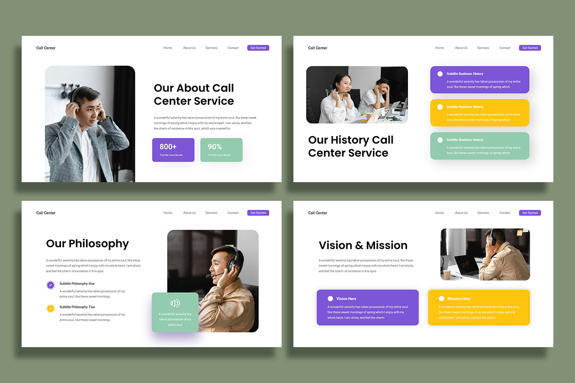 Custome service powerpoint template, Presentation Templates | GraphicRiver