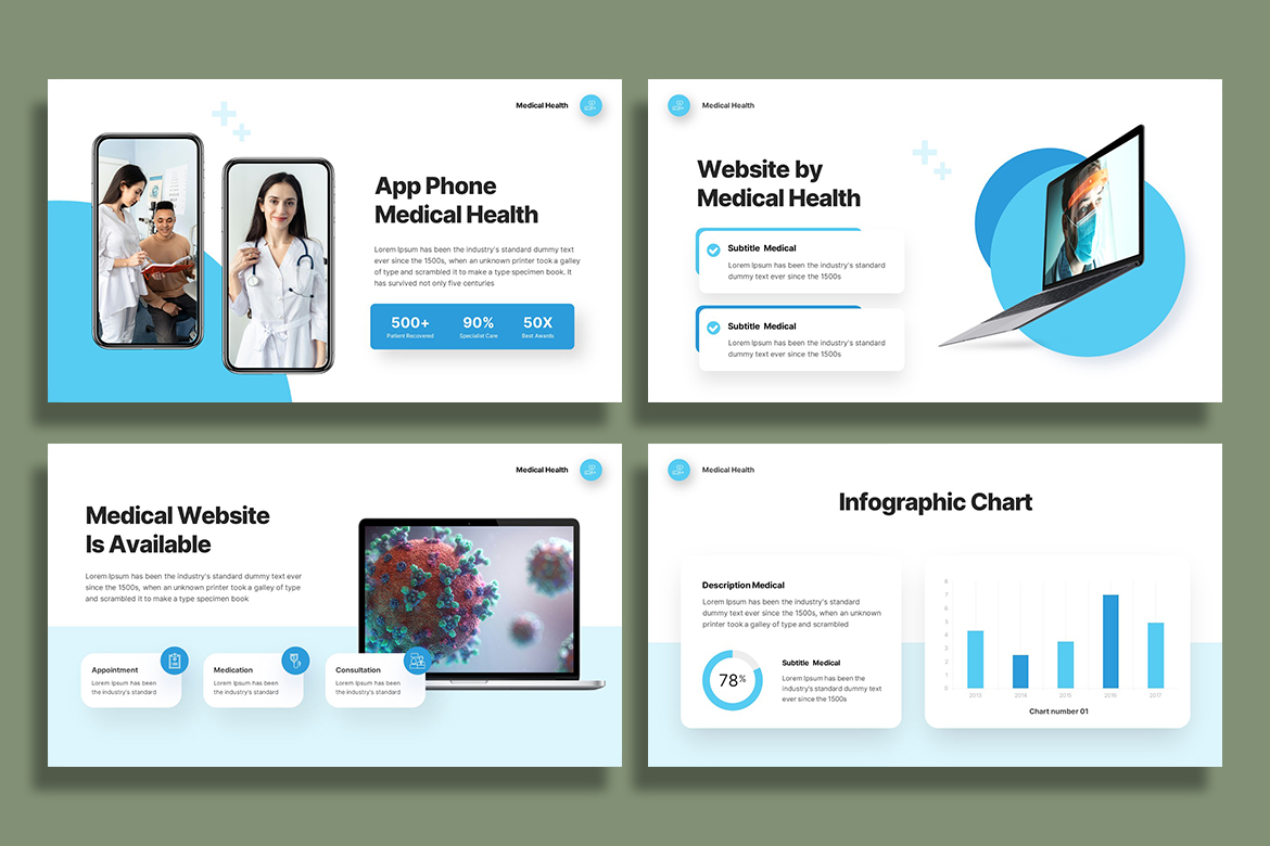 Medical Health powerpoint template, Presentation Templates | GraphicRiver