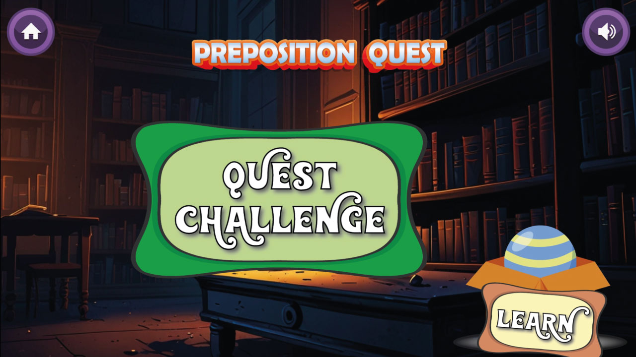 Preposition Quest Game- Educational Game - HTML5, Construct 3 by ...