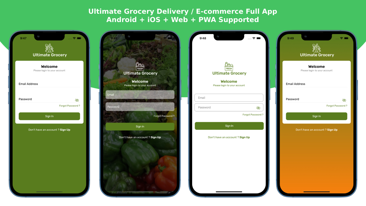grocery / delivery services / ecommerce multi vendors(Android + iOS + Website) ionic 7 / Laravel ...