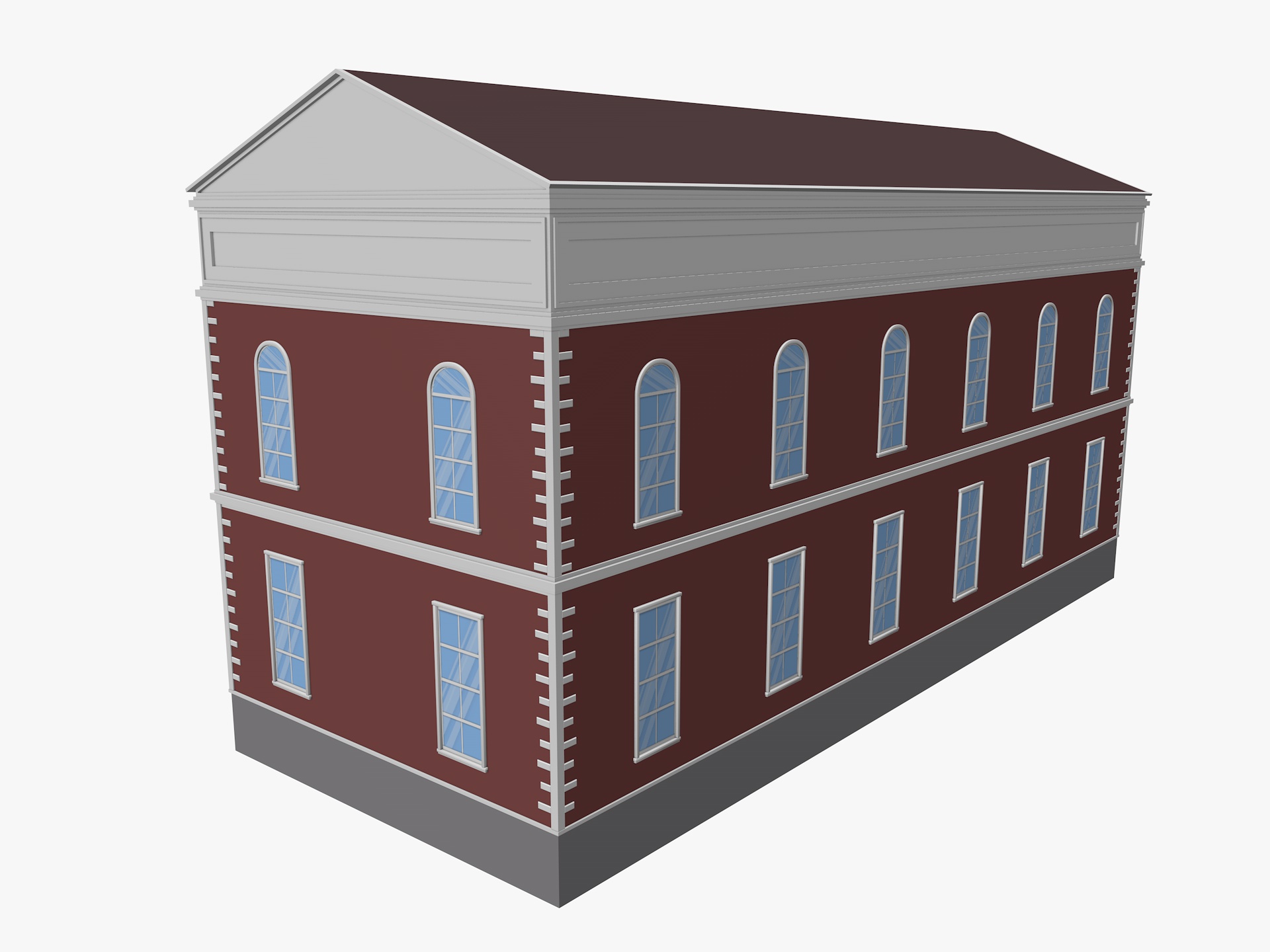 Cartoon Courthouse 3D model by 3DnModels | 3DOcean