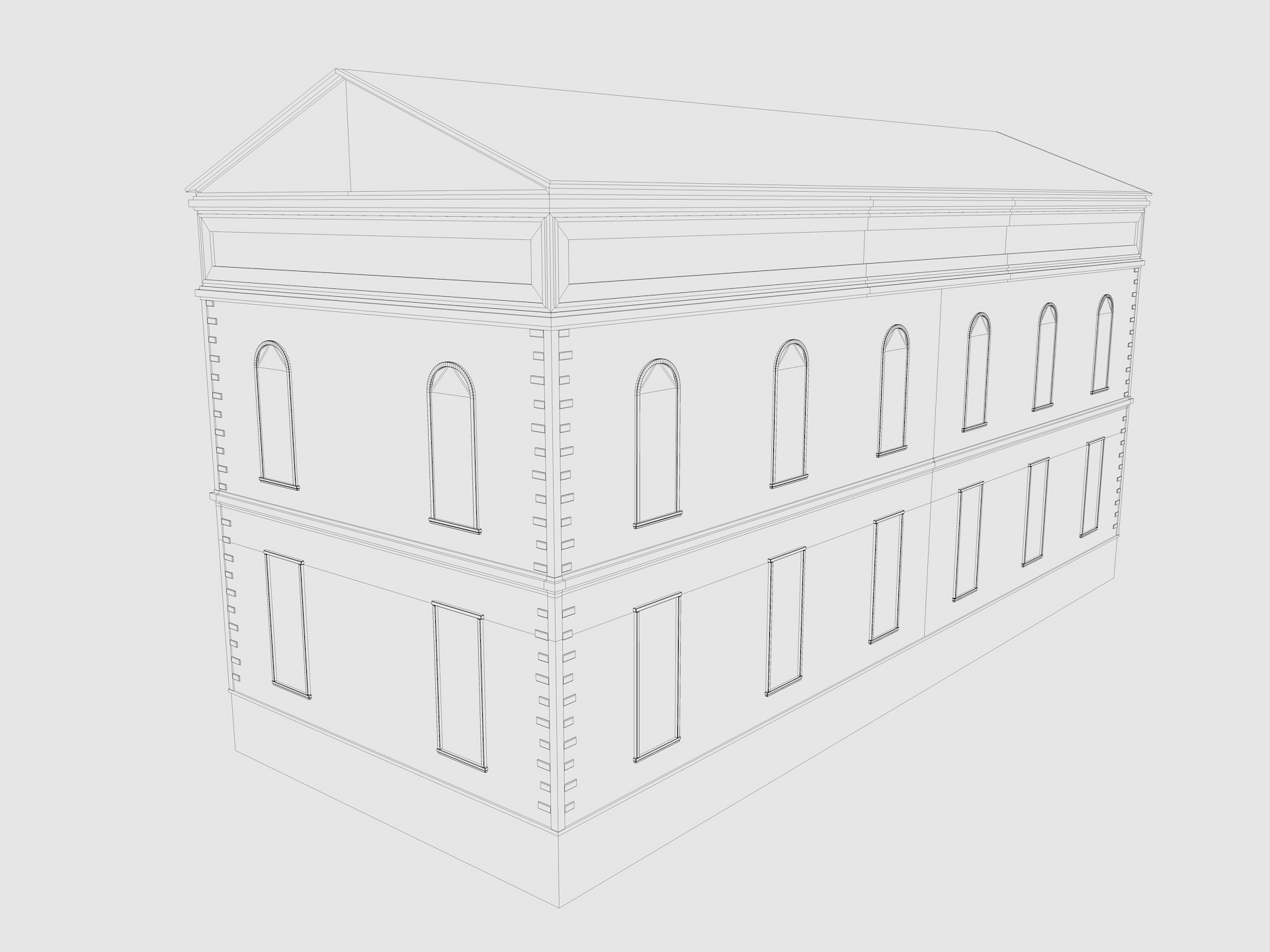 Cartoon Courthouse 3D model by 3DnModels | 3DOcean