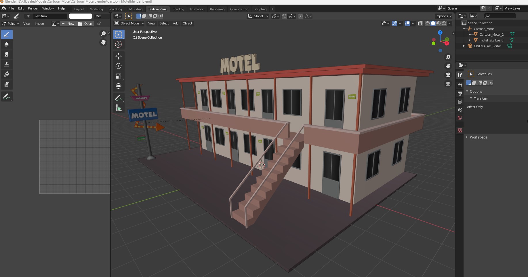 Cartoon Motel Low-poly 3D model by 3DnModels | 3DOcean