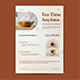 Cream Brown Bohemian Launch Tea Product News Letter Flyer, Print Templates