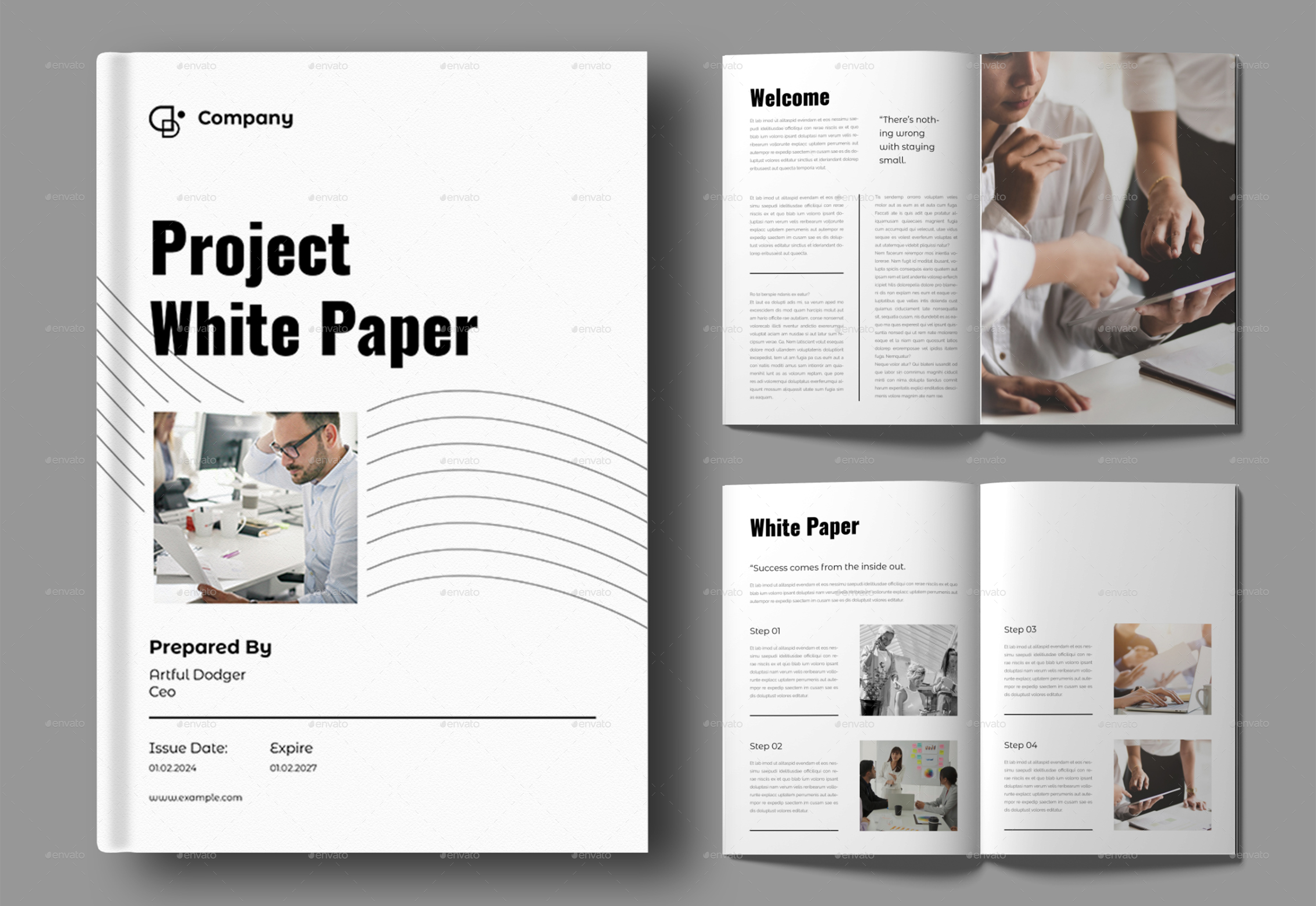 White Paper Layout, Print Templates | GraphicRiver
