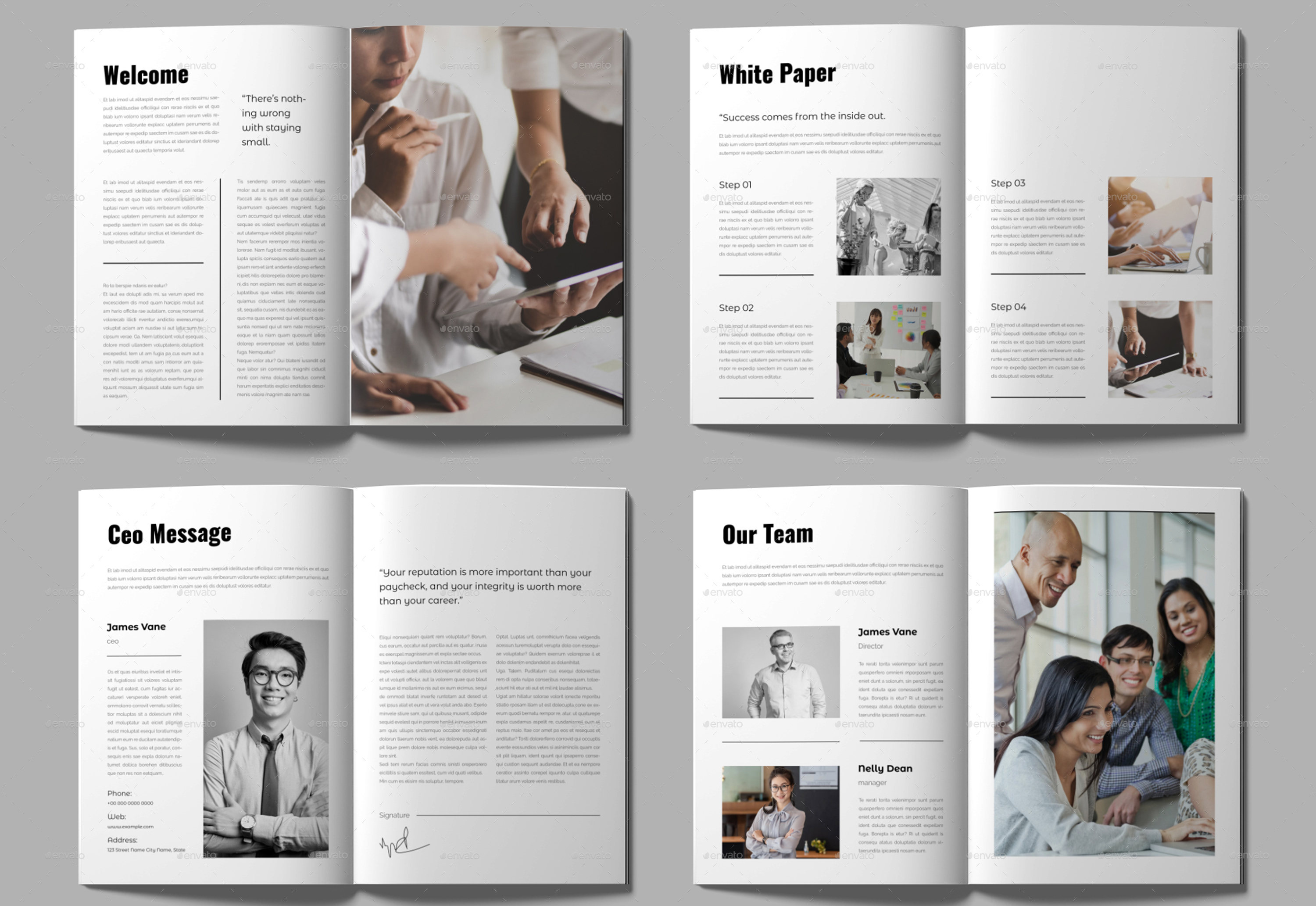 White Paper Layout, Print Templates | GraphicRiver