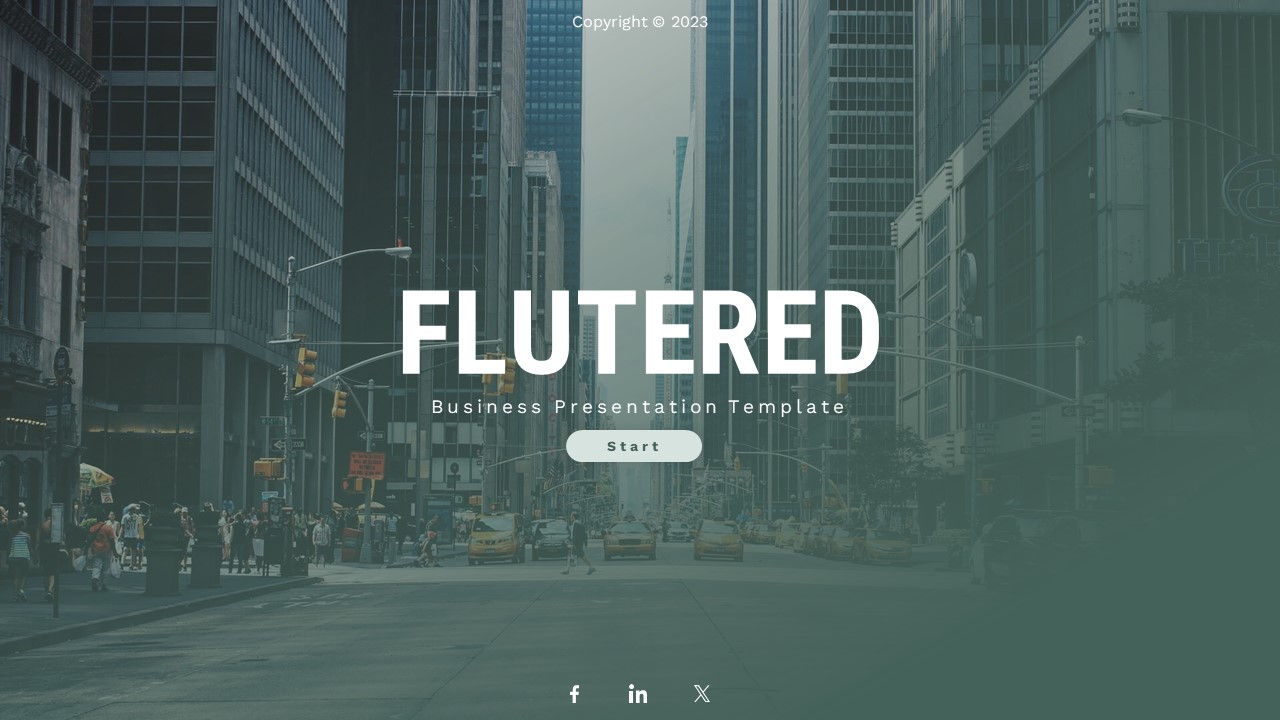 Flutered - Modern Business Keynote Template, Presentation Templates