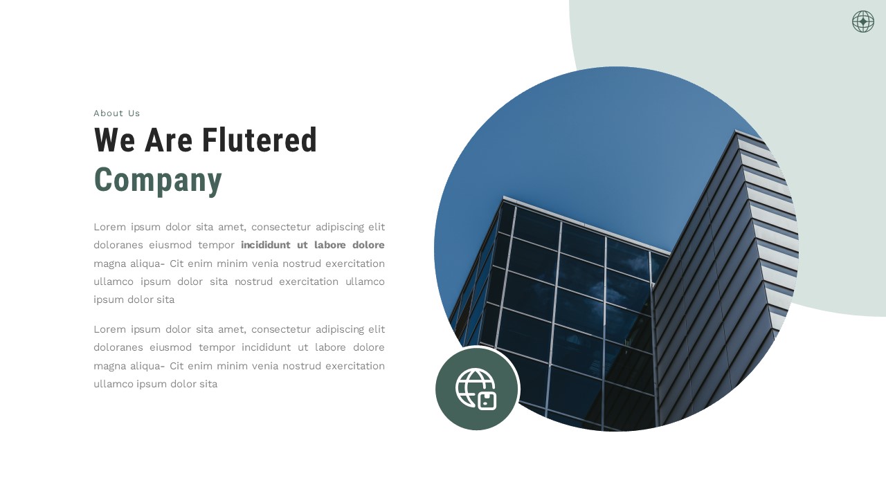 Flutered - Modern Business Keynote Template, Presentation Templates