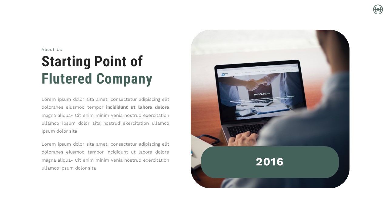 Flutered - Modern Business Keynote Template, Presentation Templates