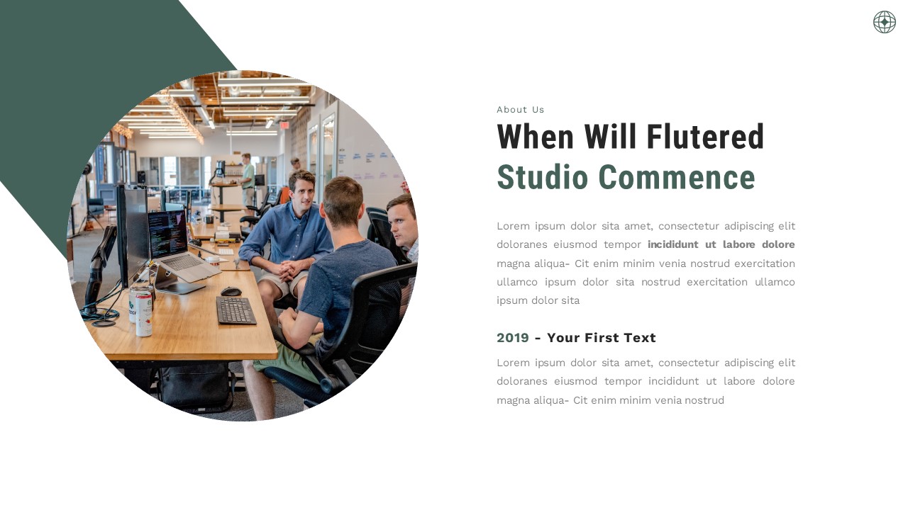 Flutered - Modern Business Keynote Template, Presentation Templates