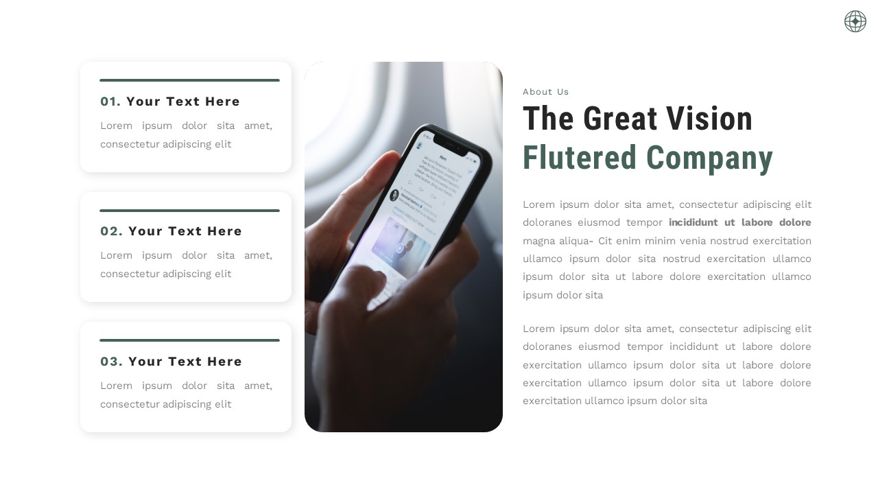 Flutered - Modern Business Keynote Template, Presentation Templates