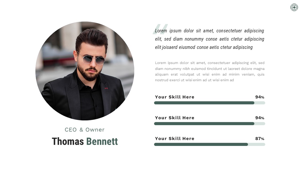 Flutered - Modern Business Keynote Template, Presentation Templates