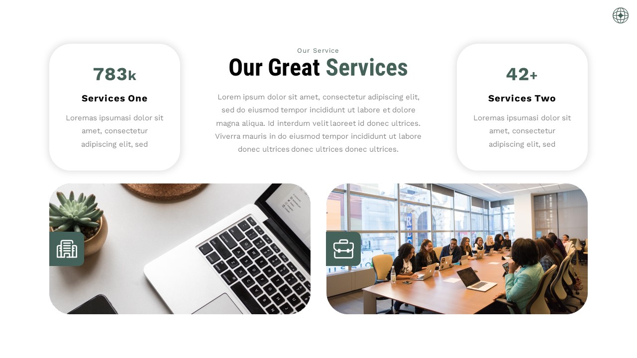 Flutered - Modern Business Keynote Template, Presentation Templates