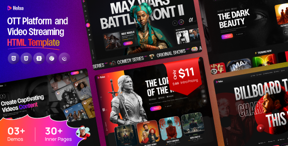 Holaa - OTT Platform and Video Streaming HTML Template by CodexShaper