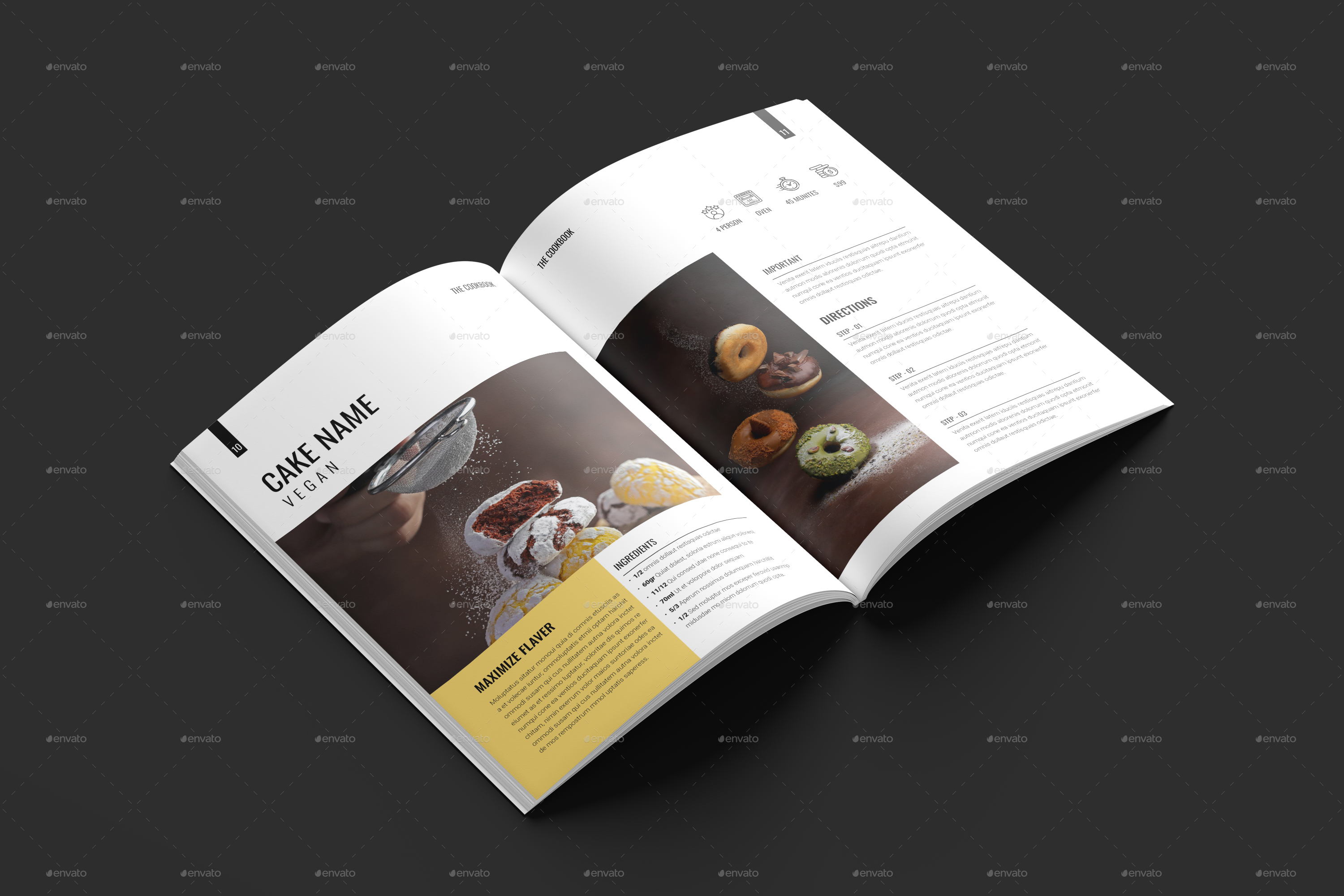 Cookbook Template | Ms word & InDesign Template, Print Templates ...