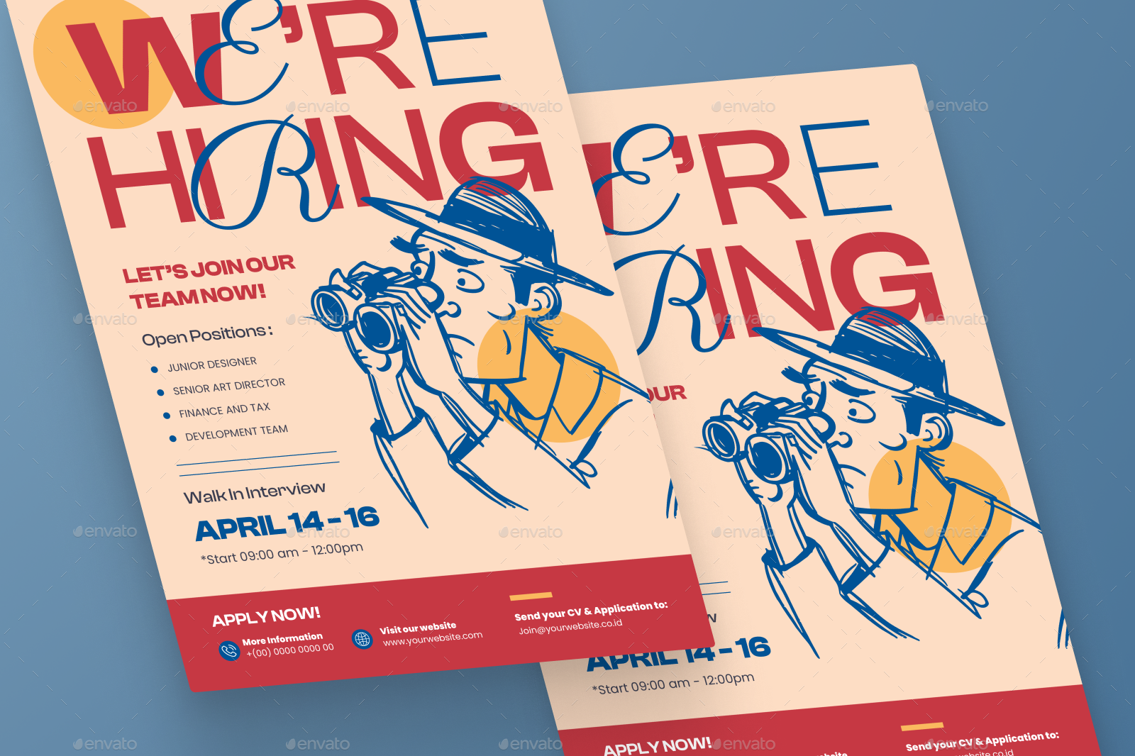 Job Hiring Flyer, Print Templates | GraphicRiver