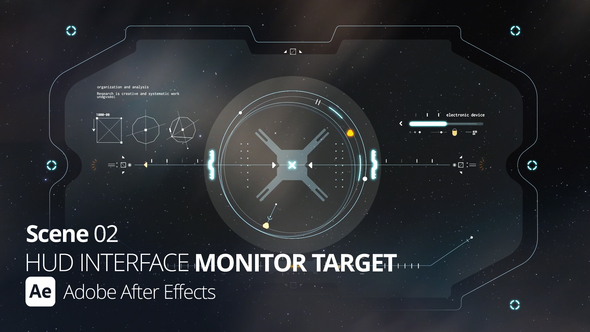 HUD Interface Monitor Target 02 Ae, After Effects Project Files | VideoHive
