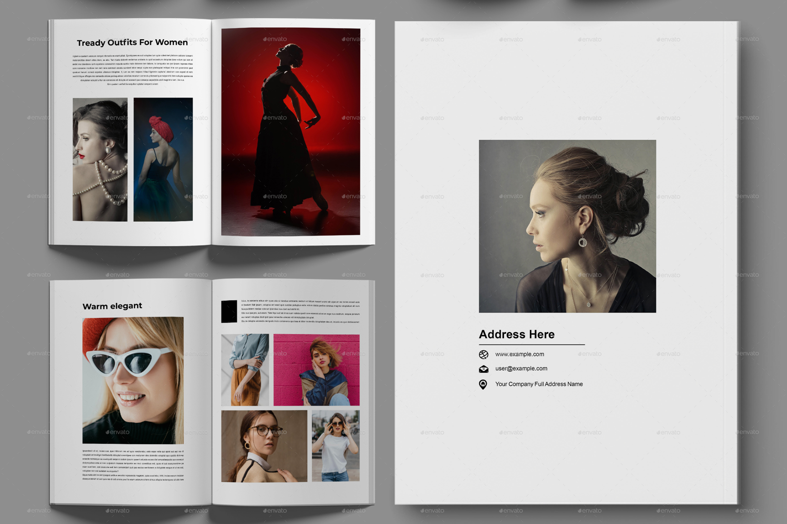 Black Fashion Look Book Magazine Design, Print Templates | GraphicRiver