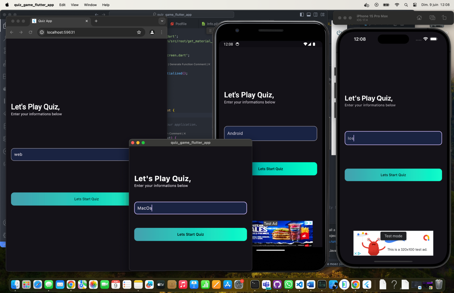 Quiz Game - Flutter App by devchmoez | CodeCanyon