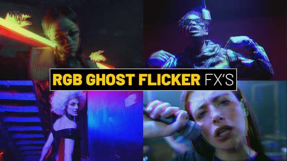 RGB Ghost Flicker Effects | After Effects, After Effects Project Files