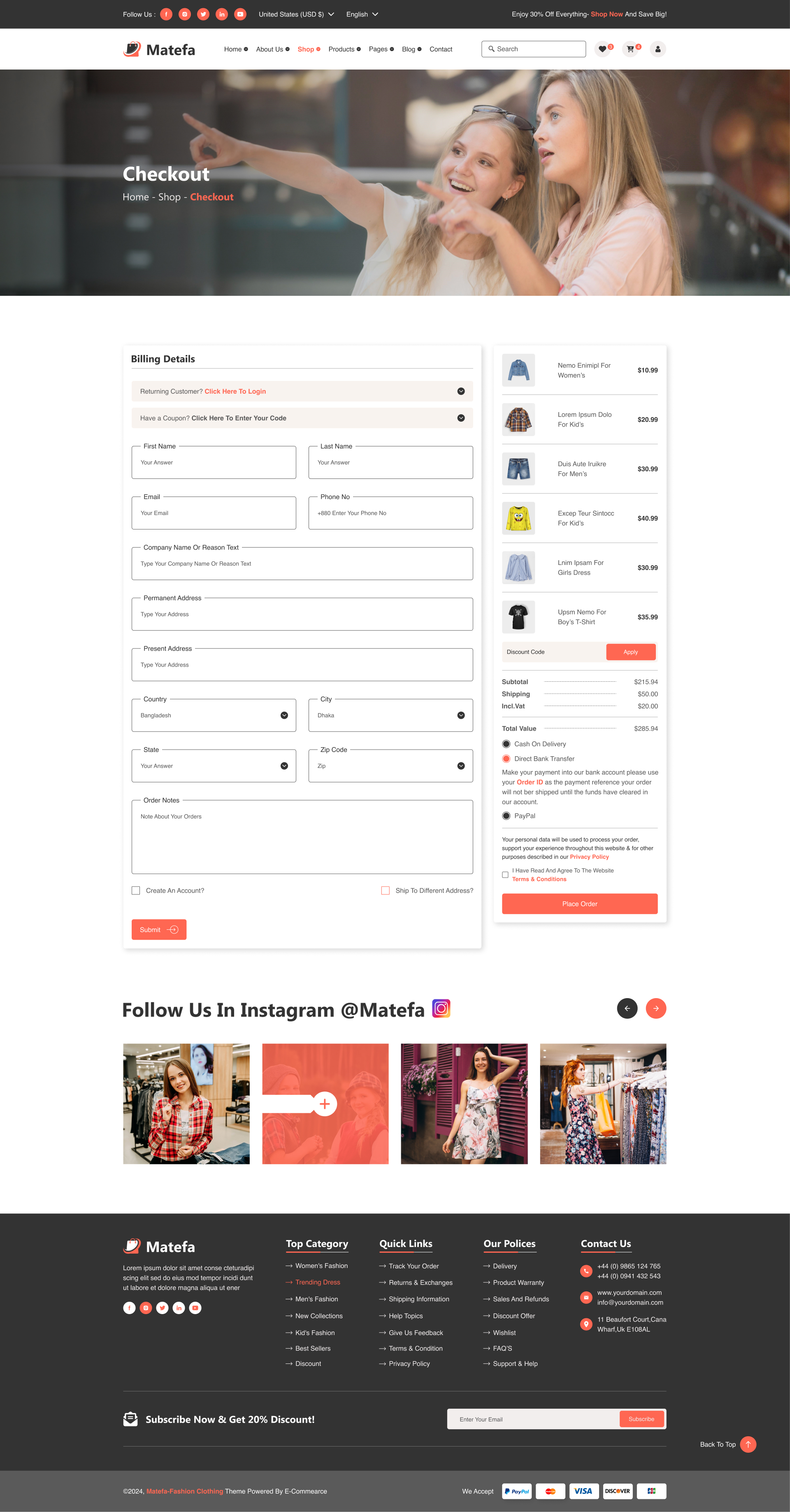 Matefa- E-Commerce Figma Template by ThemeFlowx | ThemeForest
