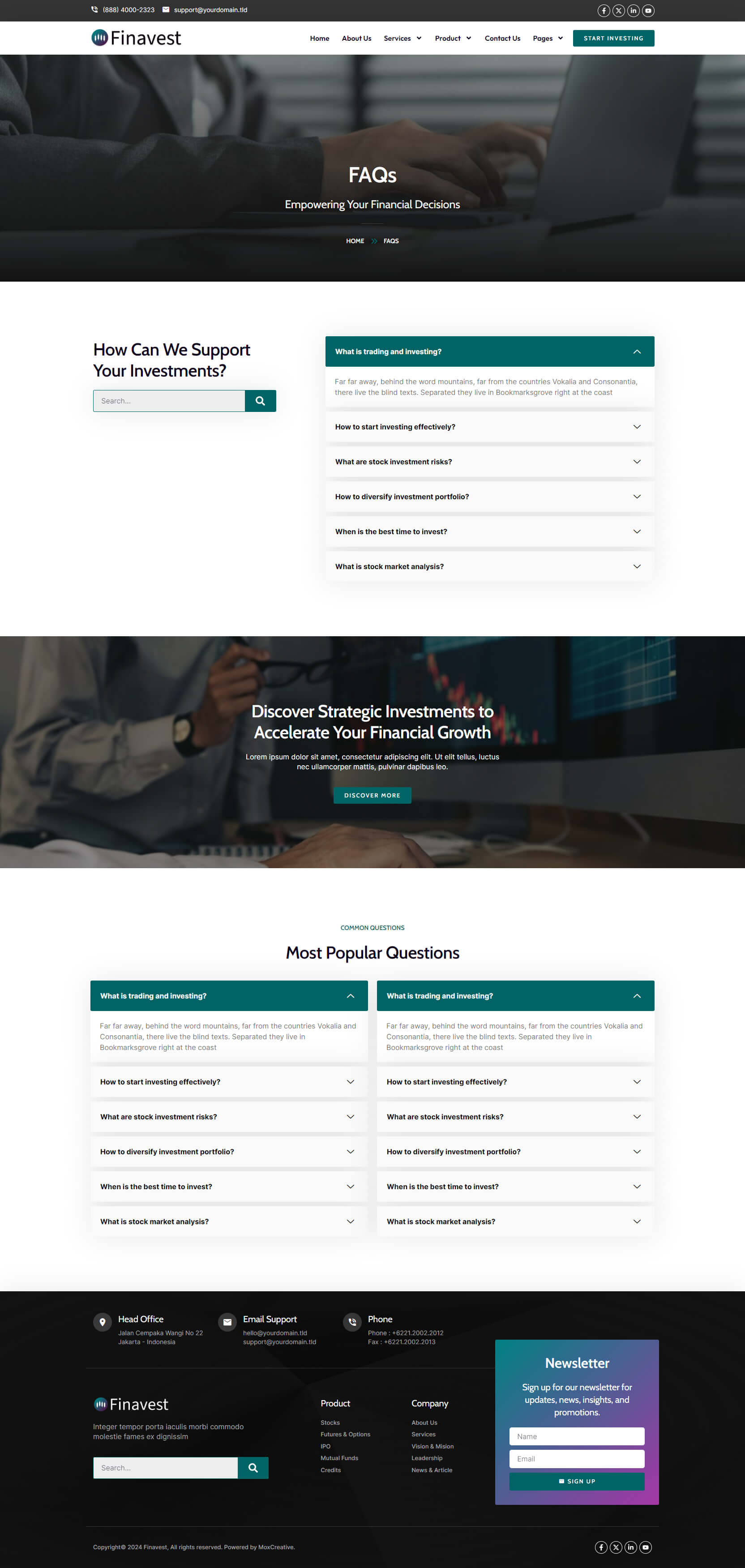 Finavest - Trading & Investment Elementor Pro Template Kit by moxcreative