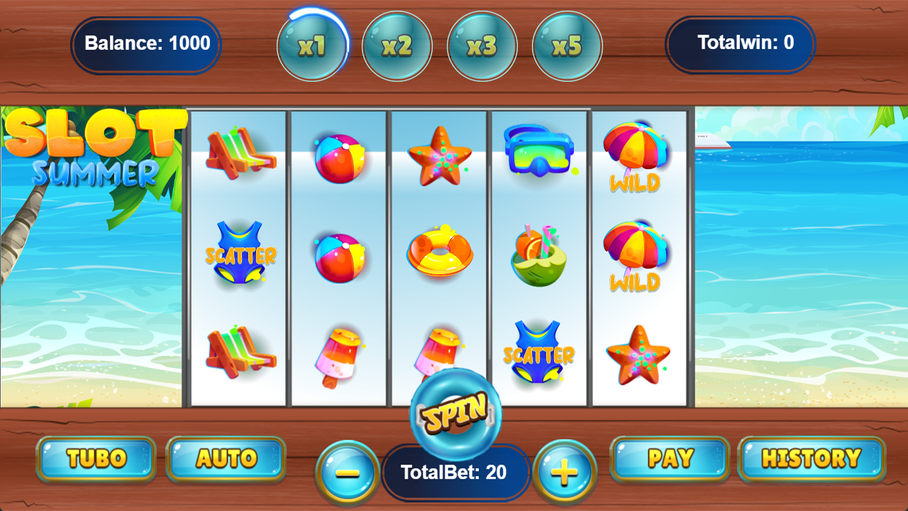 Slot Summer - HTML5 Game by slotgen | CodeCanyon