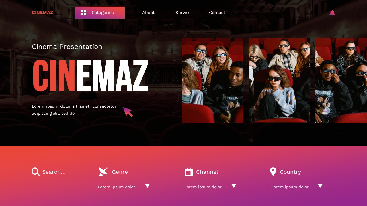 Cinemaz - Cinema Keynote Templates, Presentation Templates | GraphicRiver