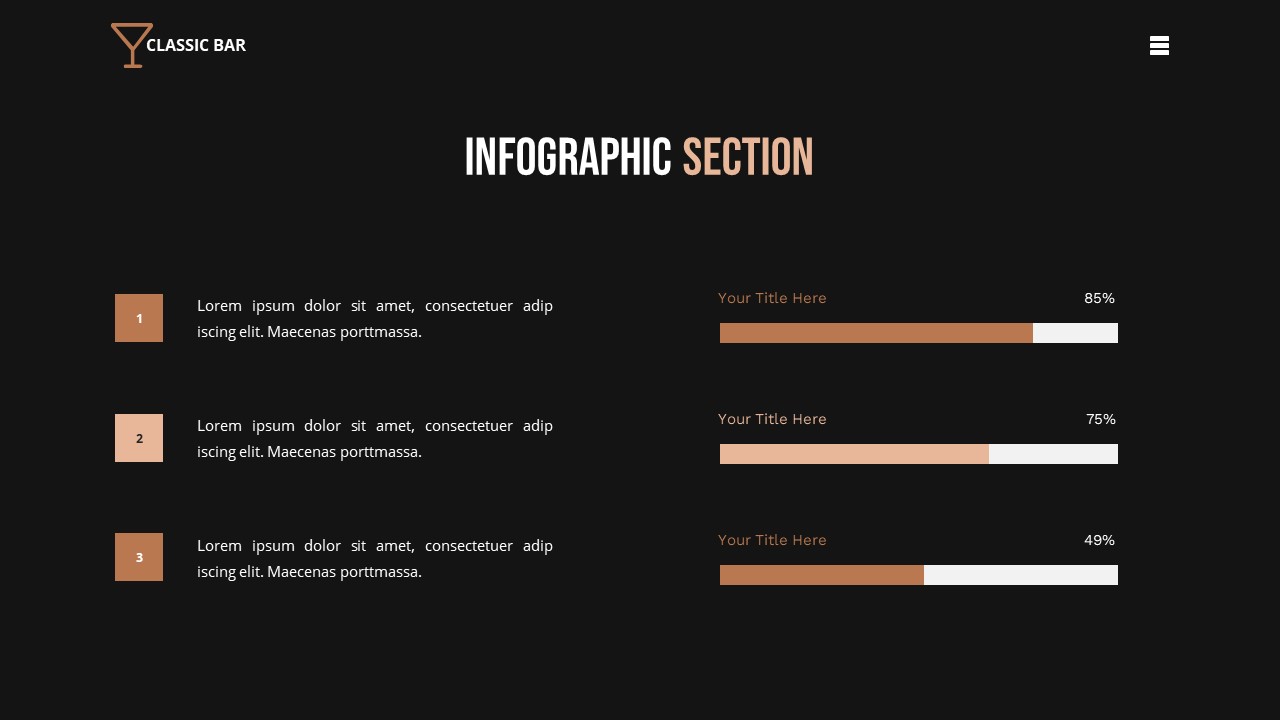 Classic Bar - Pub & Bar Powerpoint Templates, Presentation Templates