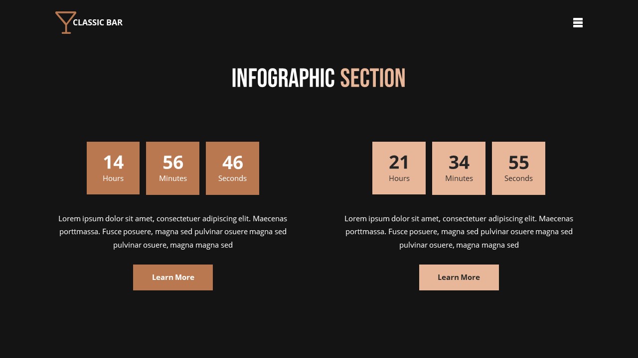 Classic Bar - Pub & Bar Google Slide Templates, Presentation Templates