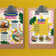Pink Cream Flat Design Summer Food Menu, Print Templates | GraphicRiver