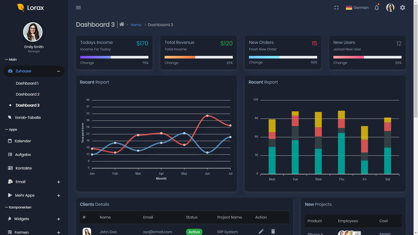 Lorax - Angular 18+ Material Design Admin Template by redstartheme