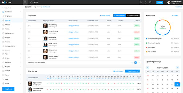 W3CRM - Bootstrap Admin Dashboard Template by DexignZone | ThemeForest