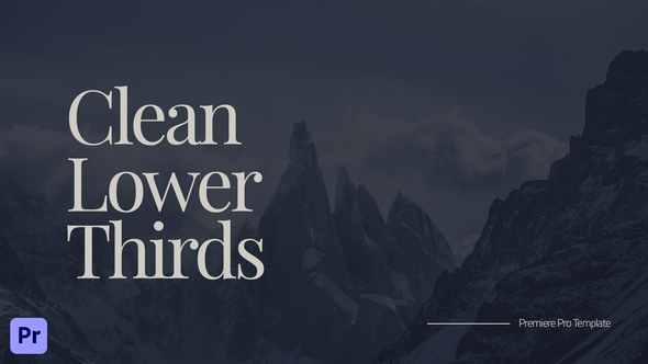 Clean Lower Thirds | For Premiere Pro, Premiere Pro Templates | VideoHive