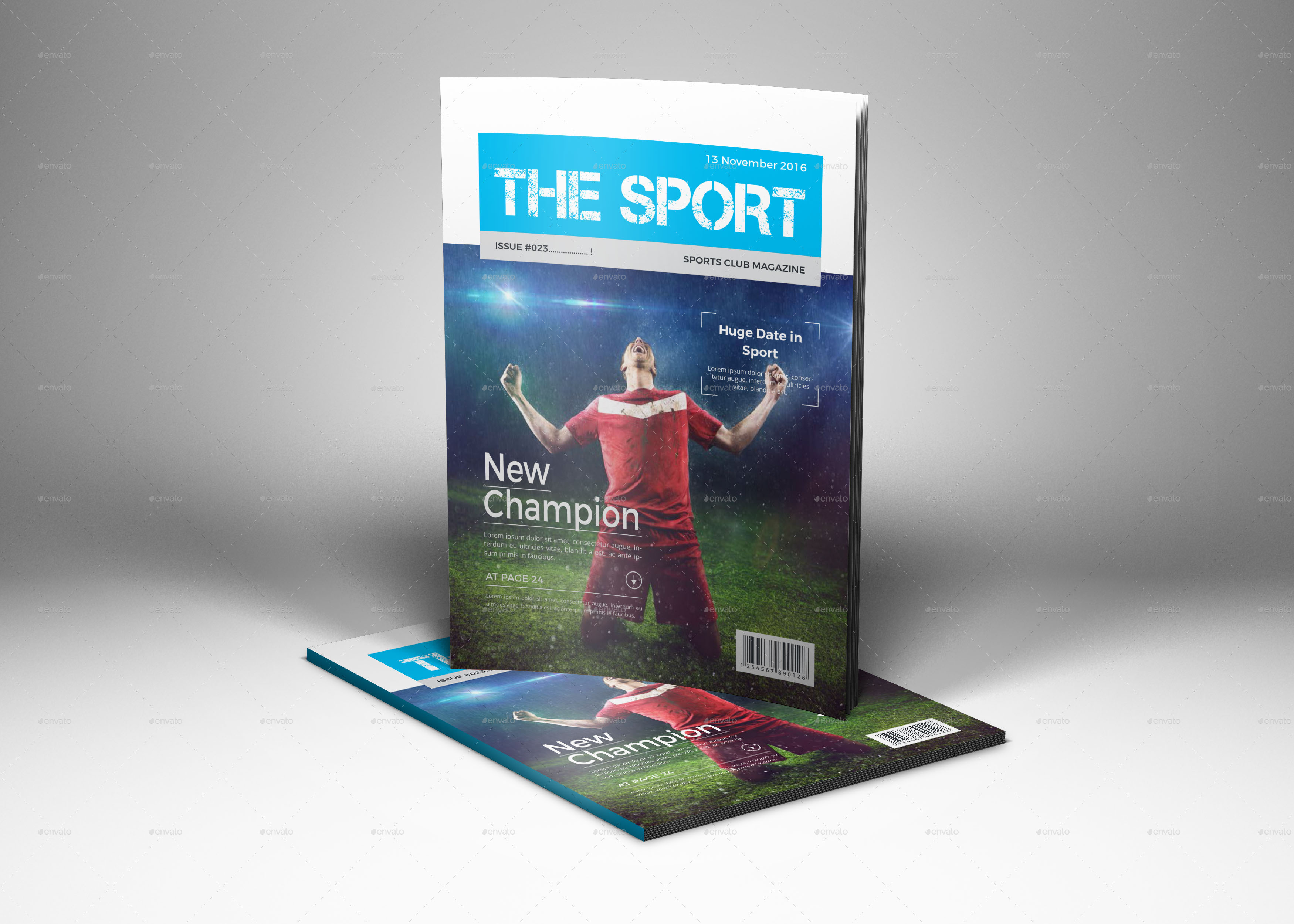 Sport Magazine Template, Print Templates | GraphicRiver