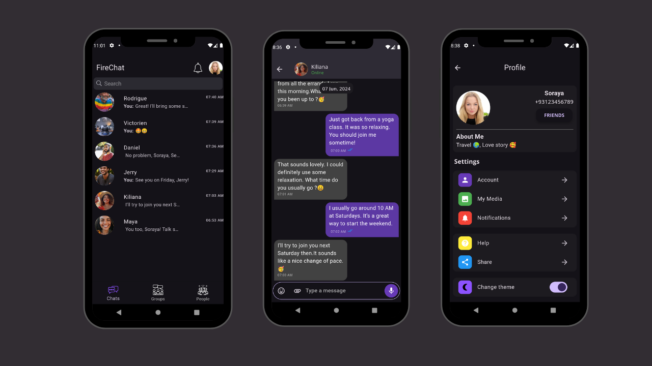 Firechat Flutter Modern Messaging And Flutter Group Chat And Flutter Full Application By Jejookit