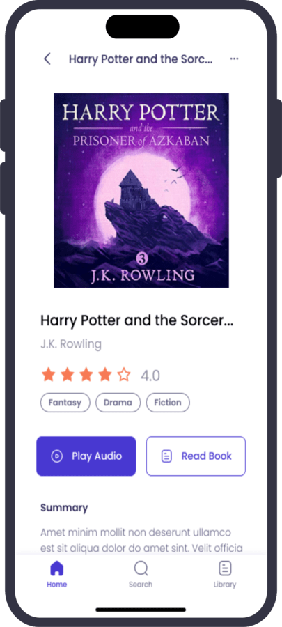 AudioBook Flutter UI Kit by FlutterFire | CodeCanyon