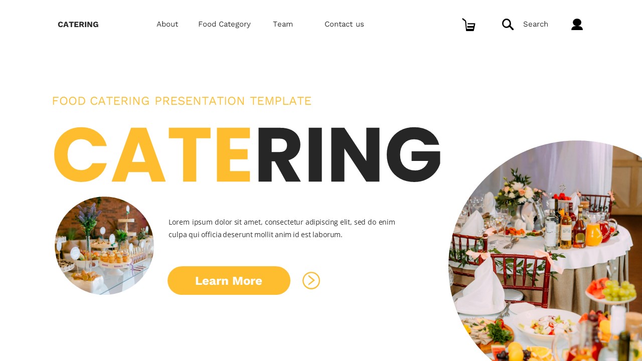 Catering - Food Catering Powerpoint Templates, Presentation Templates