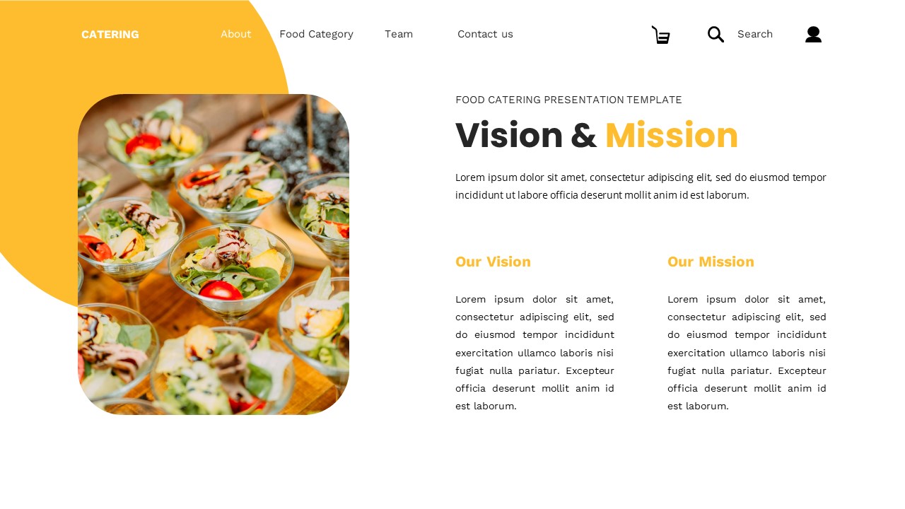 Catering - Food Catering Powerpoint Templates, Presentation Templates