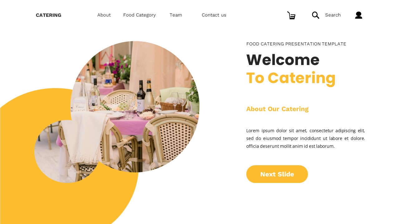 Catering - Food Catering Keynote Templates, Presentation Templates
