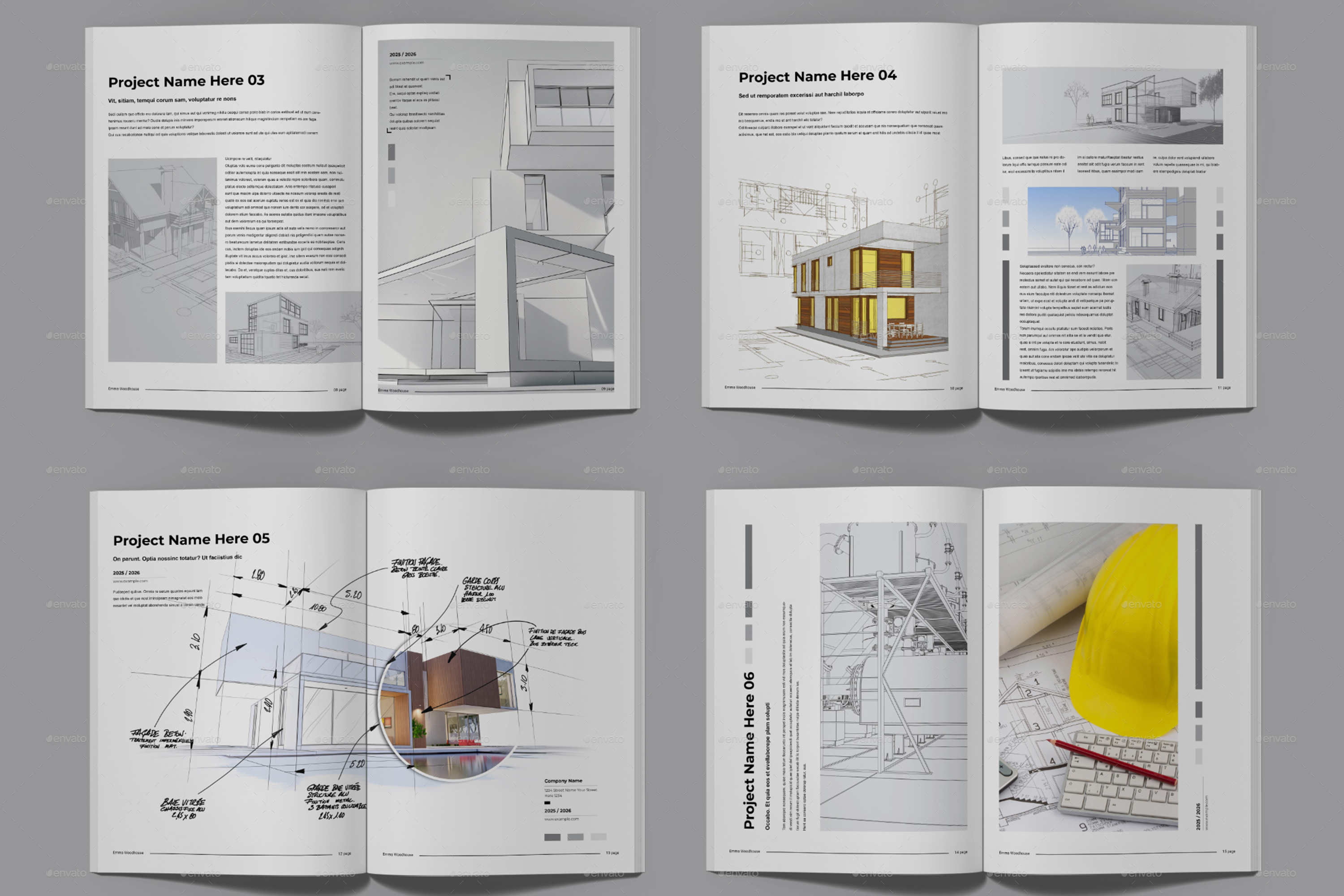 Architecture Portfolio Design Template, Print Templates | GraphicRiver