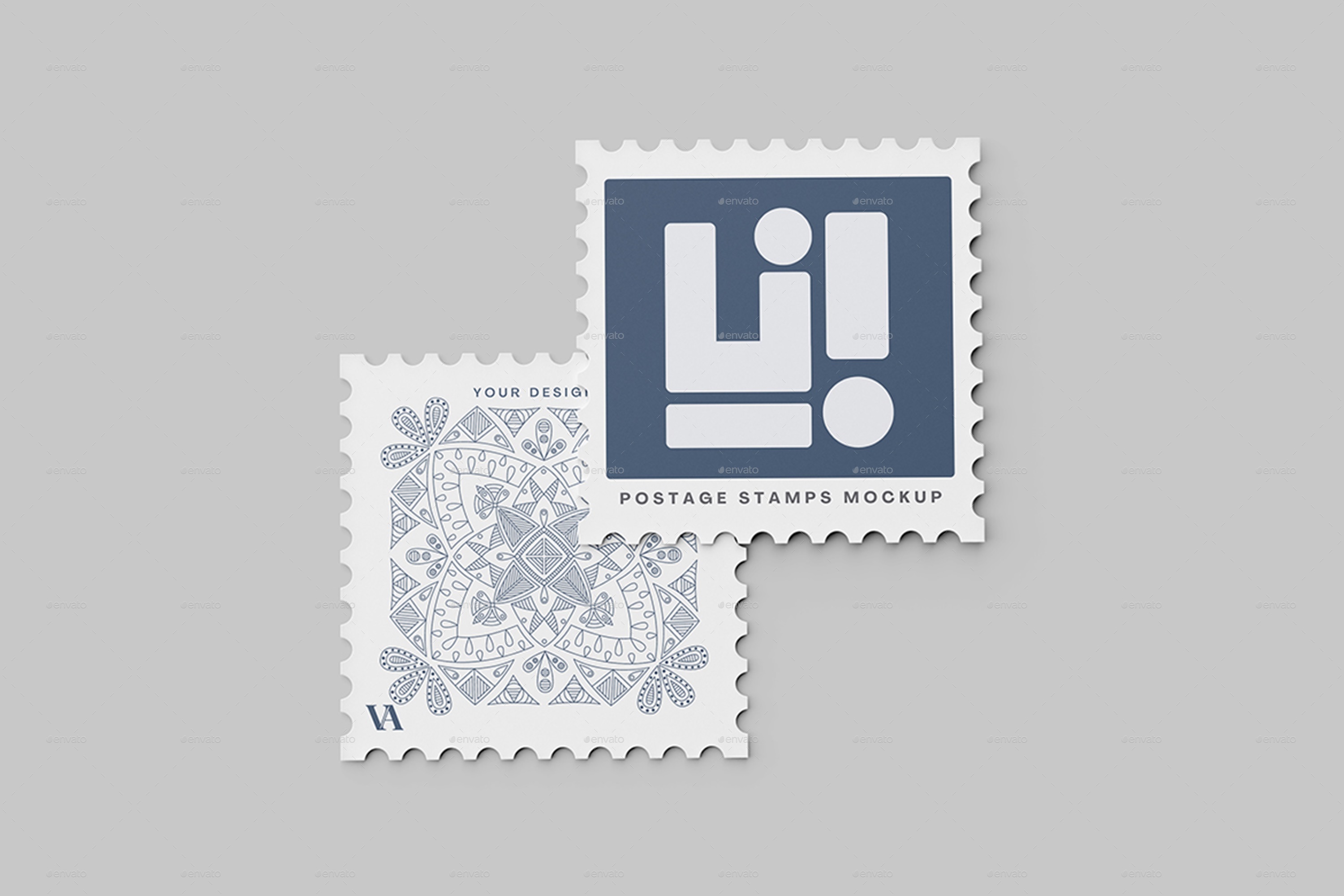 Postage Stamp Mockup, Graphics | GraphicRiver