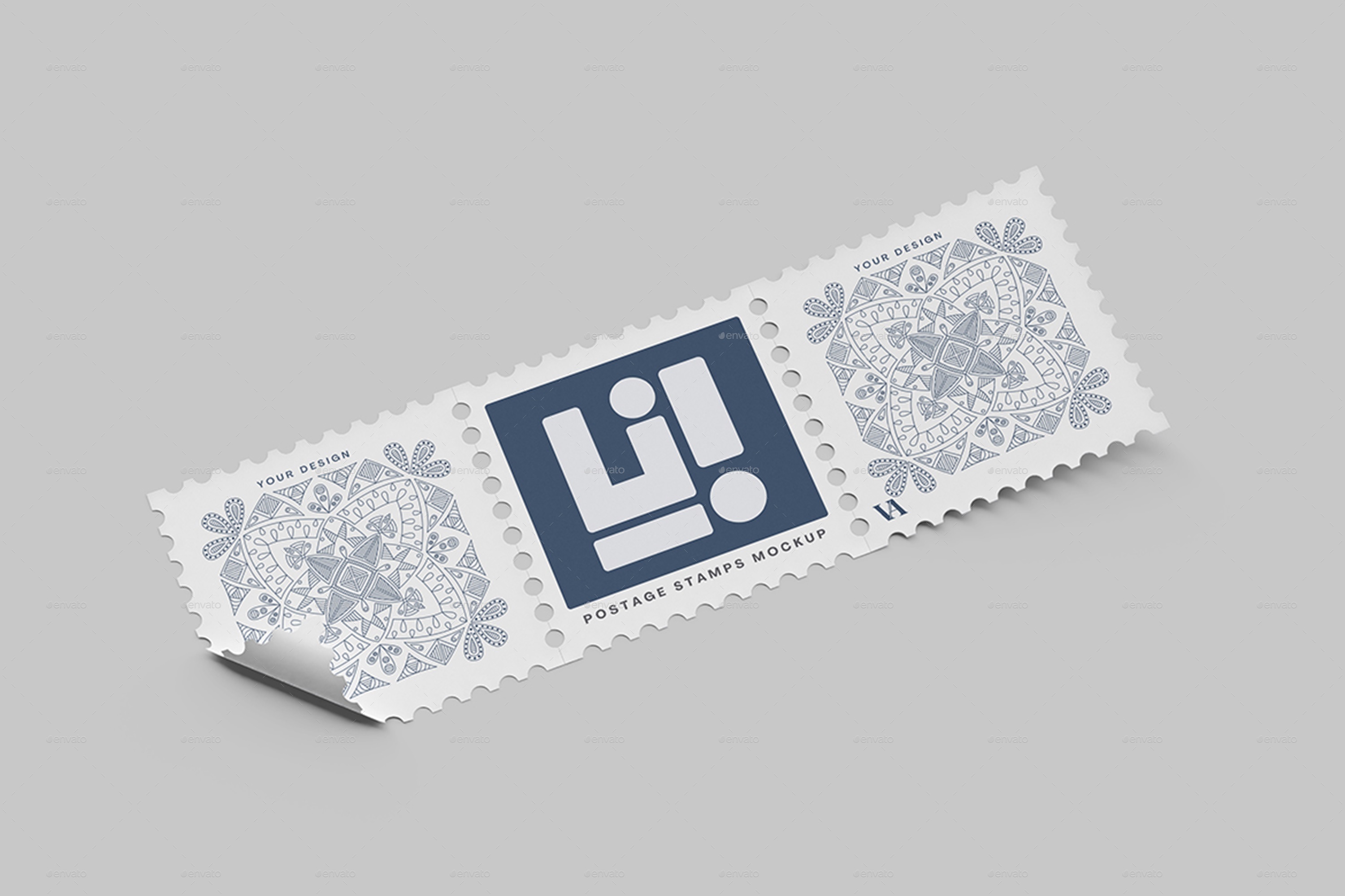 Postage Stamp Mockup, Graphics | GraphicRiver