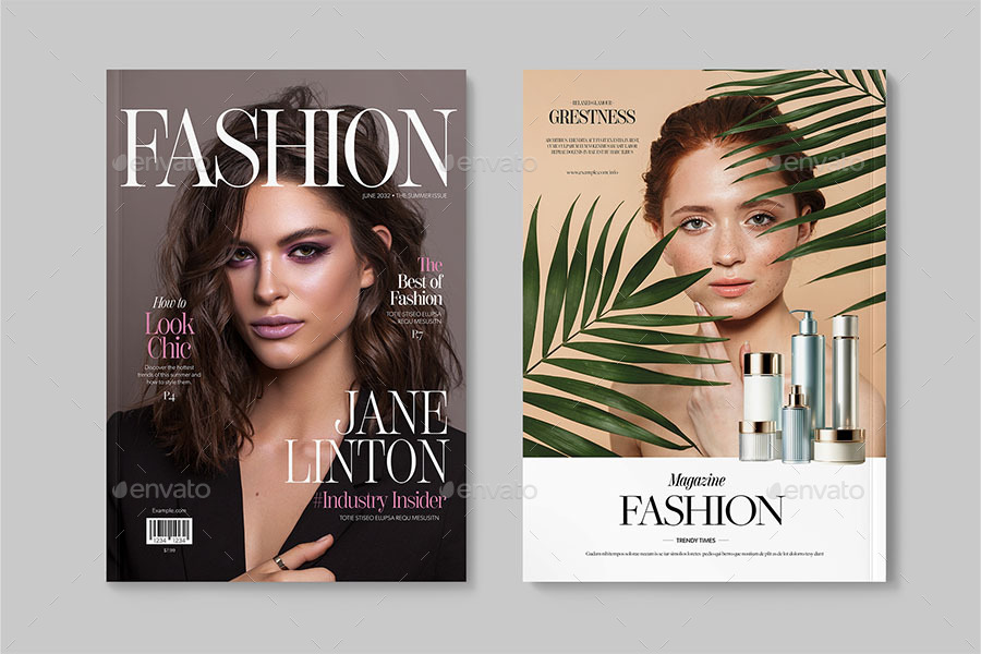 Fashion Magazine Template, Print Templates | GraphicRiver