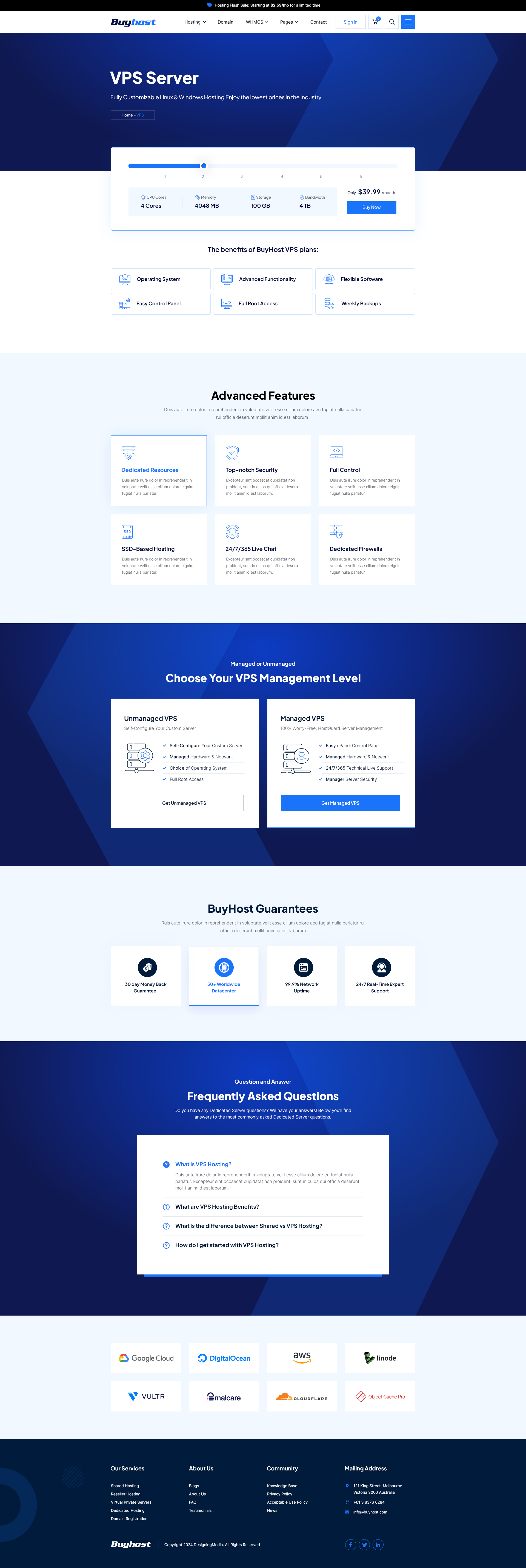 Buyhost | Web Hosting PSD Template by designingmedia | ThemeForest