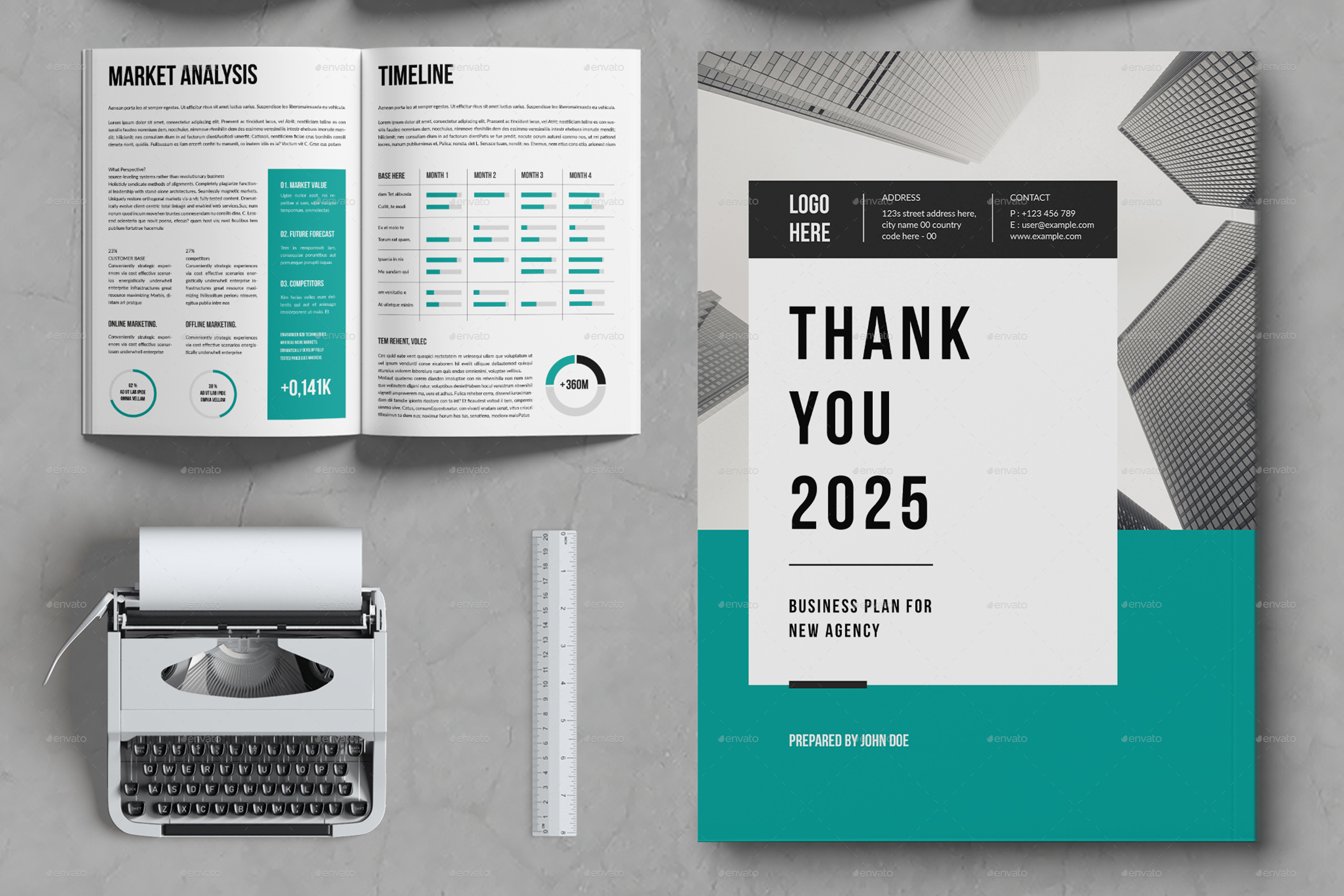 Business Plan Design Template, Print Templates | GraphicRiver