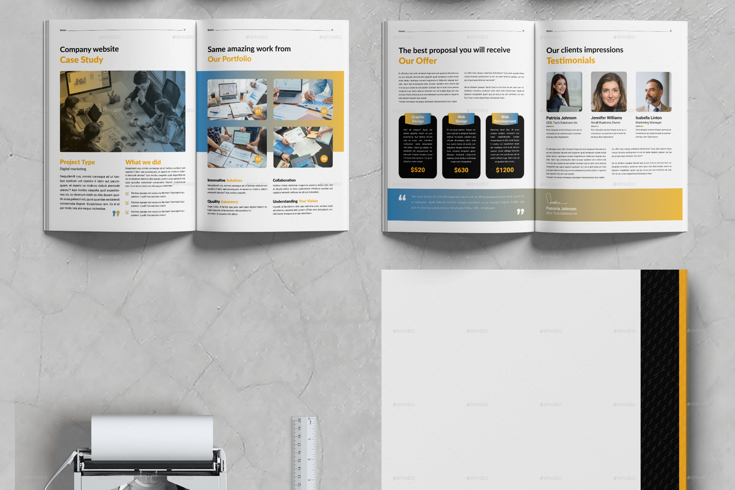 Business Profile Template, Print Templates | GraphicRiver