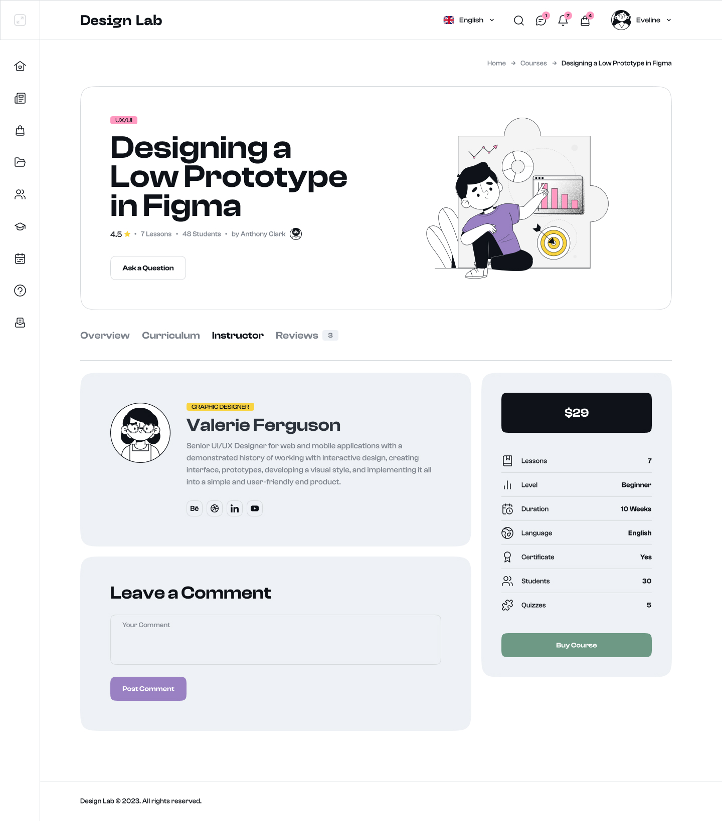 Design Lab - Social Network & Community Figma Template by Templines