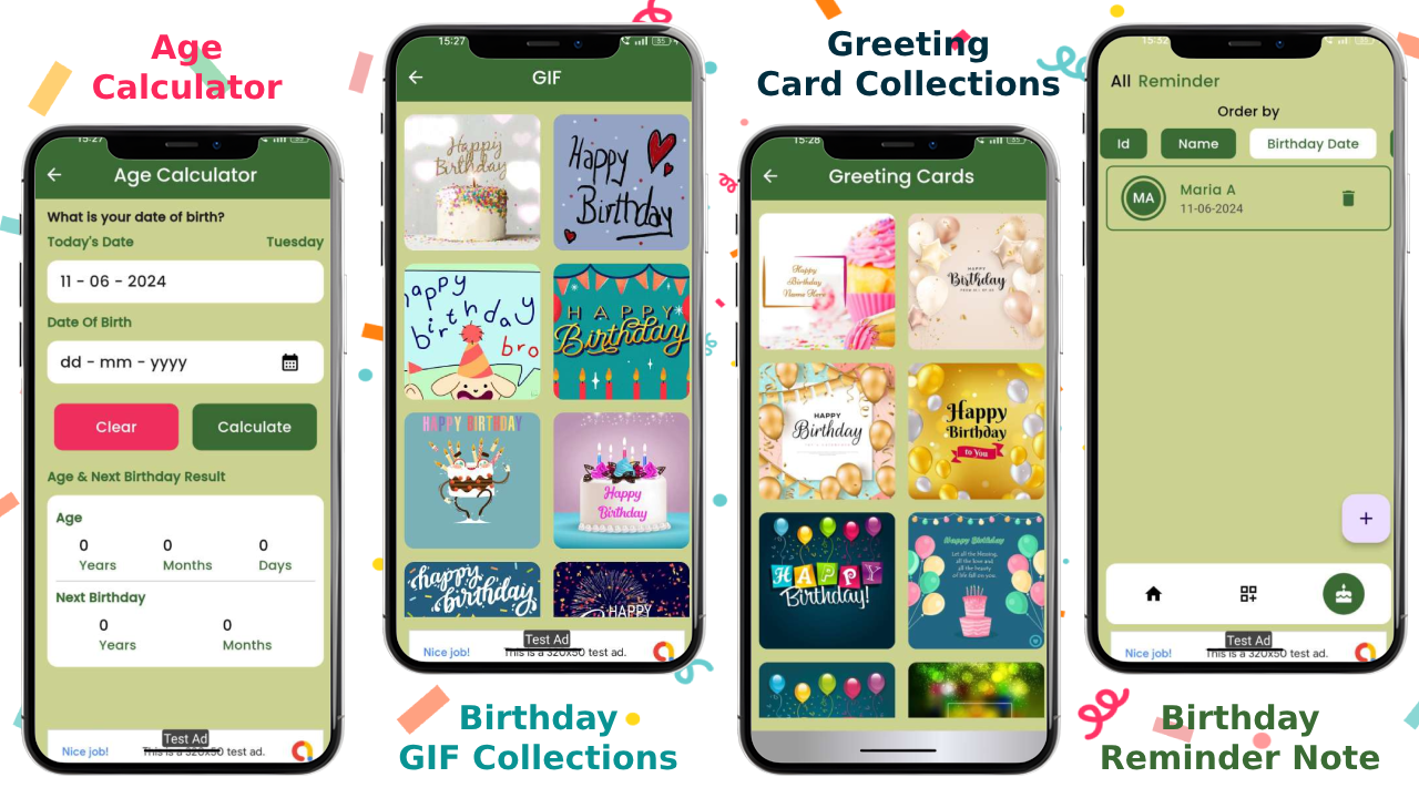 Birthday Status Maker - Birthday Wishes & Reminder - Age Calculator ...