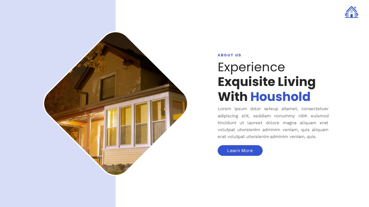 House - Single Property & Real Estate PowerPoint Template, Presentation ...